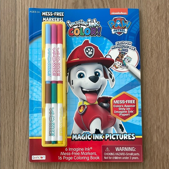 Nickelodeon | Toys | Nickelodeon Paw Patrol Magic Ink Coloring Book ...